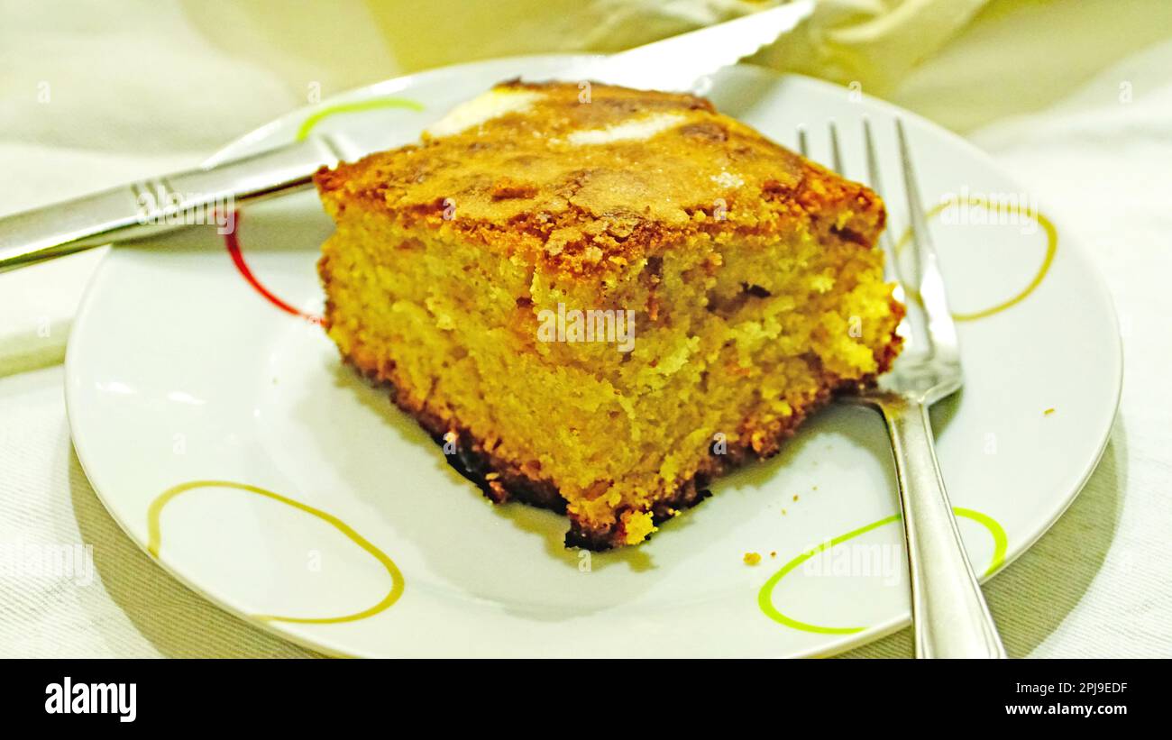 Homemade cake prepared for the snack Stock Photo - Alamy