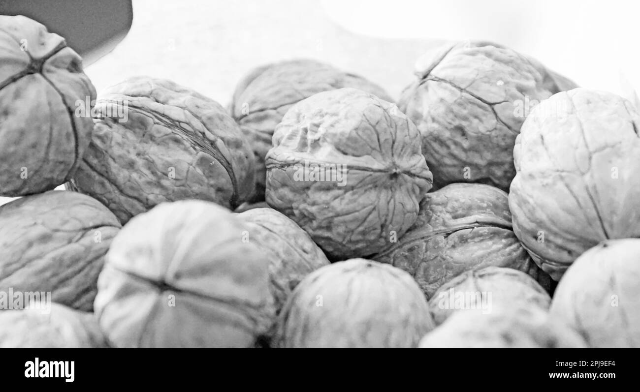 Walnuts in recyclable paper bag Stock Photo - Alamy