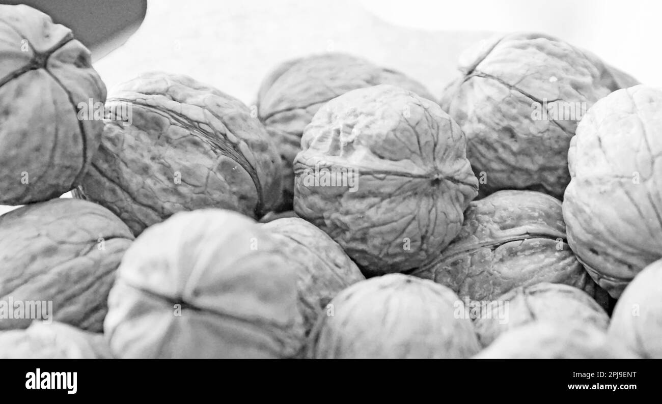 Walnuts in recyclable paper bag Stock Photo - Alamy