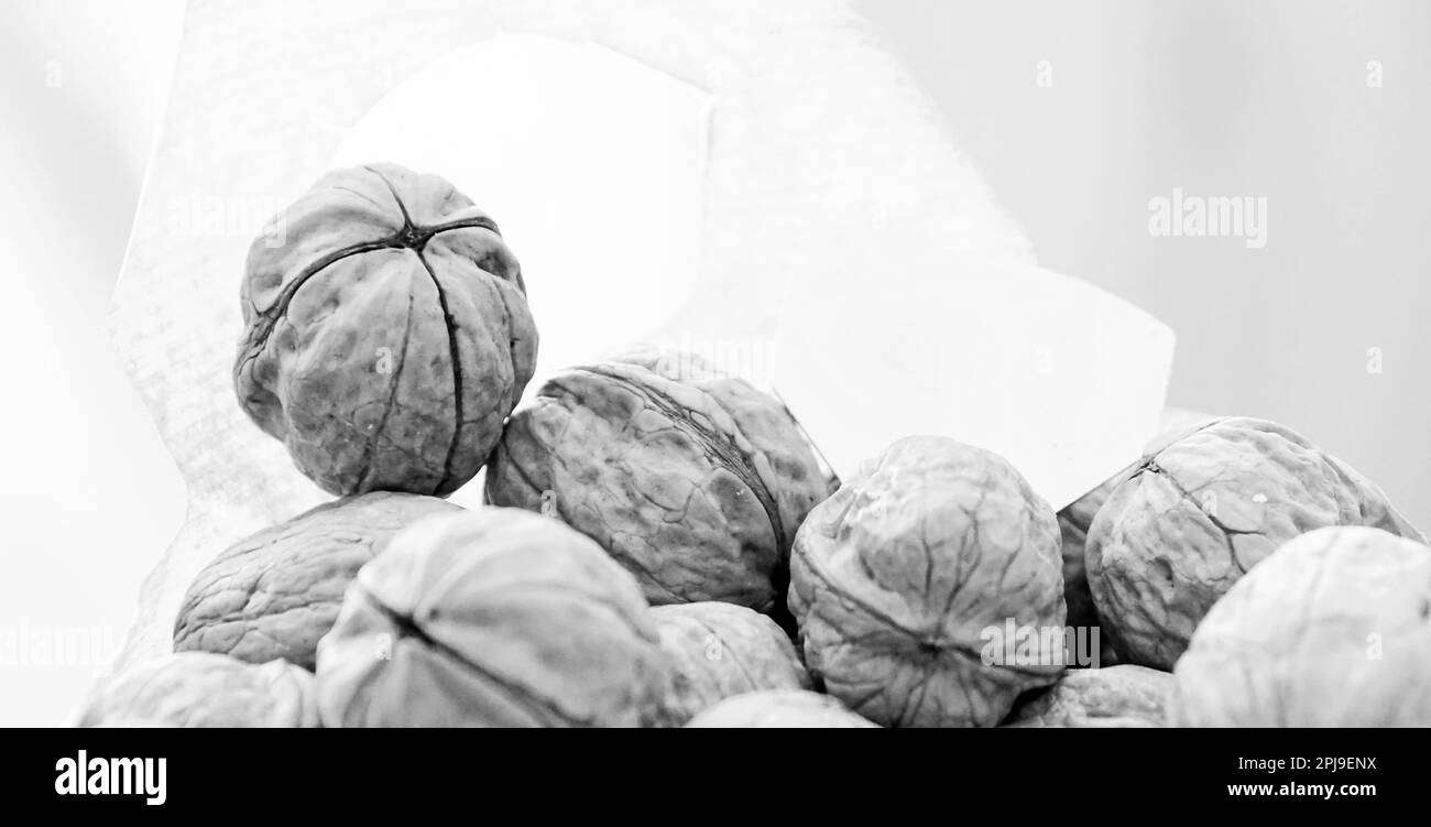 The walnuts Black and White Stock Photos & Images - Alamy