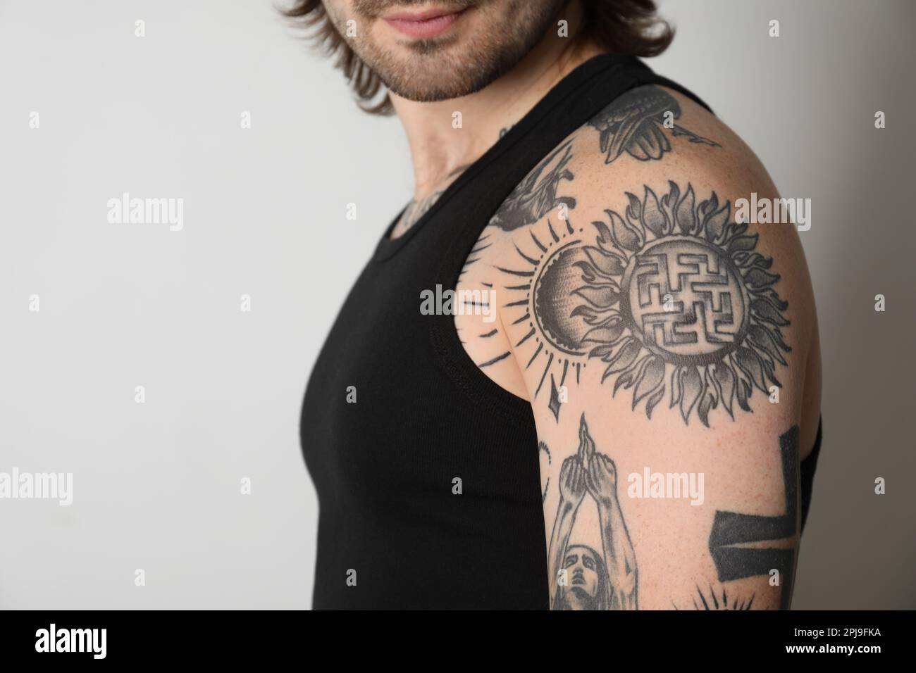 Hesher Chest Tattoo
