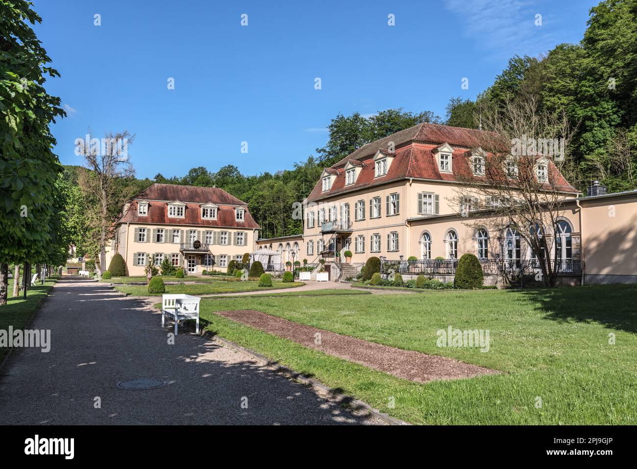 Furstenhof Schlossklinik in Kurpark in the State Spa, Staatsbad ...