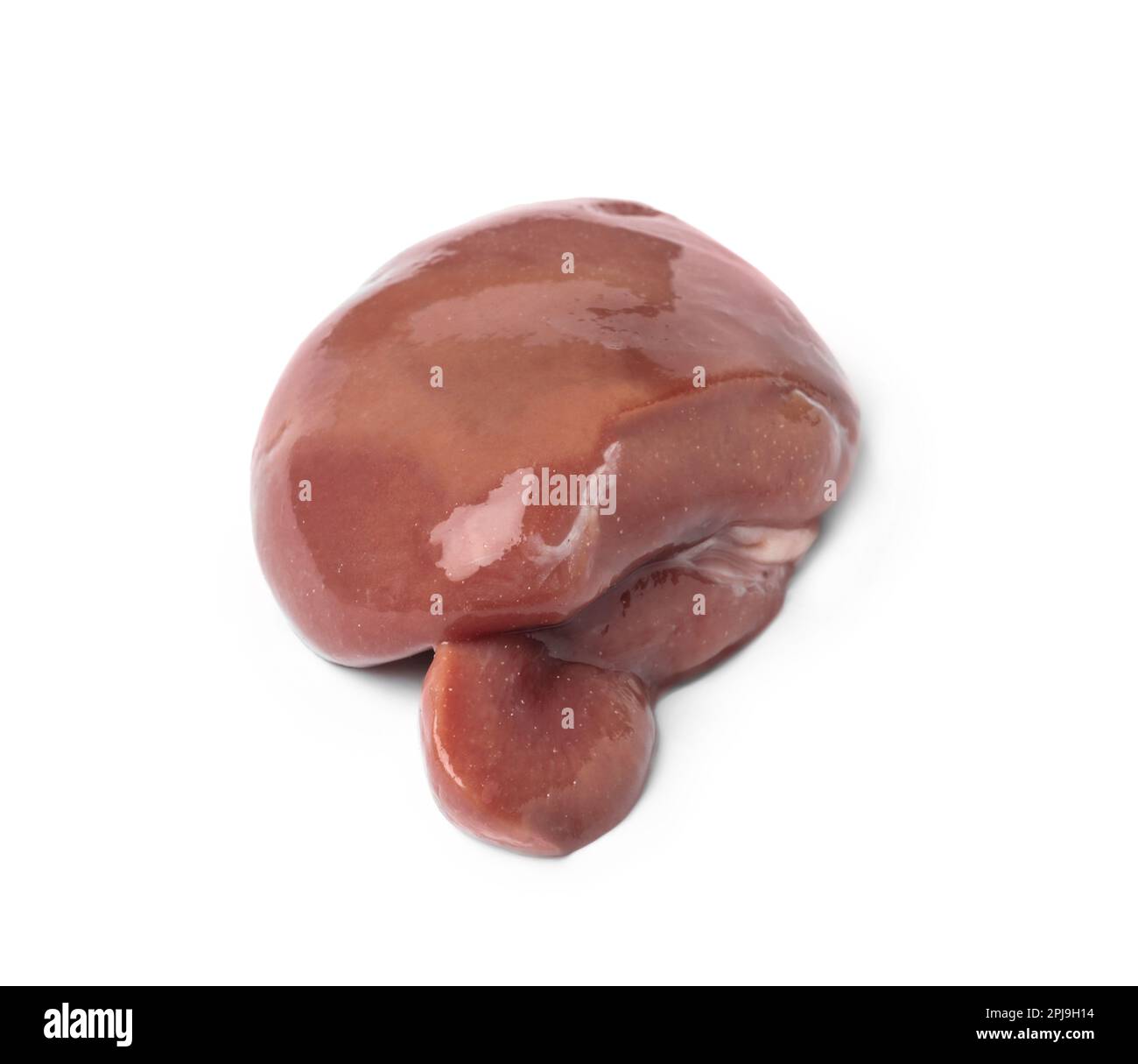 Fresh raw beef kidney on white background Stock Photo - Alamy
