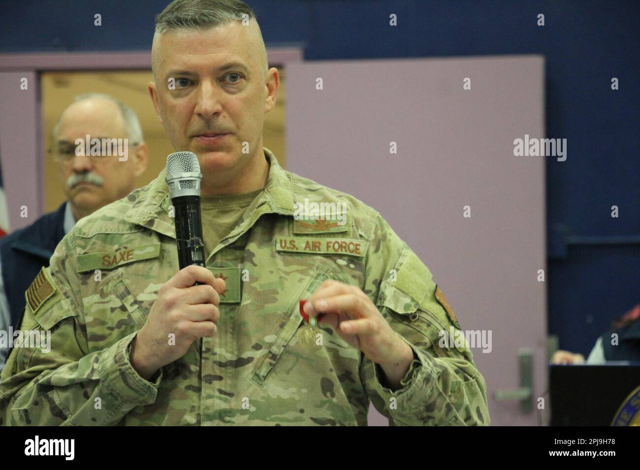 This March 28, 2023, photo shows Maj. Gen. Torrence Saxe, the adjutant ...