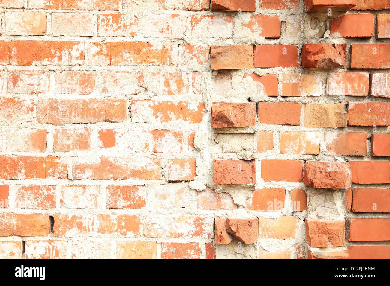 Texture of old red brick wall as background Stock Photo - Alamy