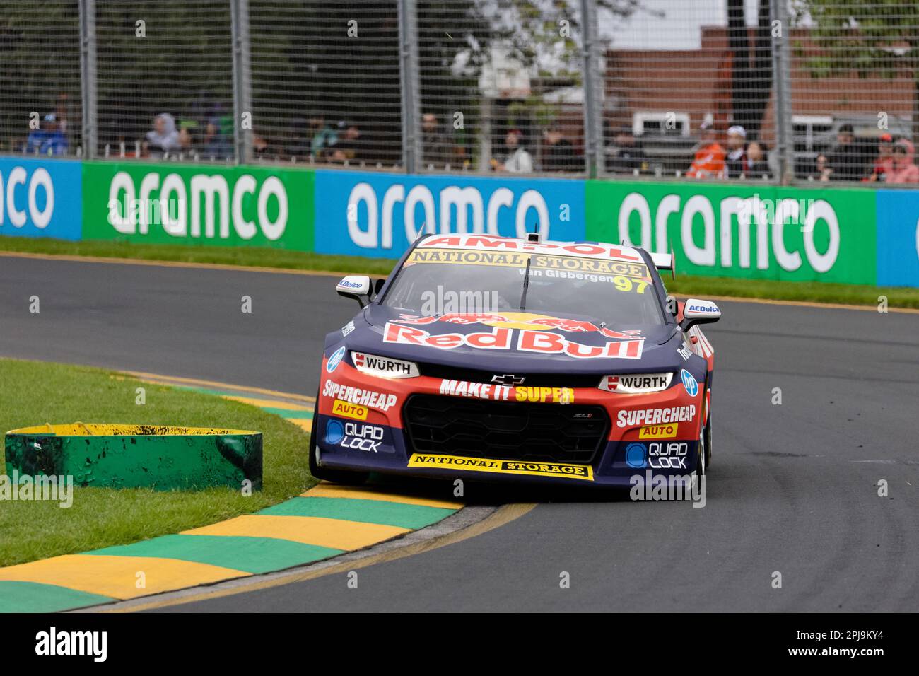 Melbourne, Australia, 1 April, 2023. Shane van Gisbergen (97) driving ...