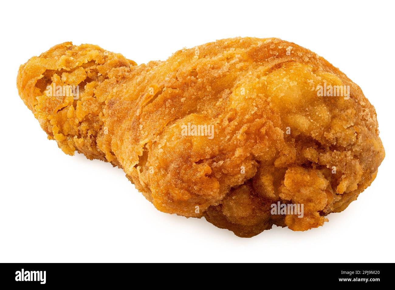 Crispy fried chicken drumstick isolated on white Stock Photo - Alamy