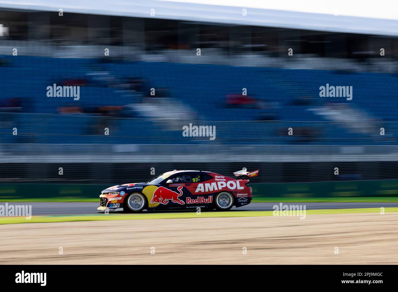 MELBOURNE, AUSTRALIA - APRIL 1: Shane van Gisbergen (97) driving for ...