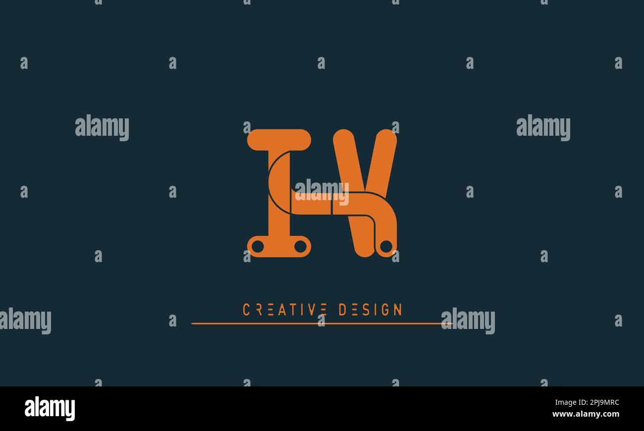 Iv initials logo Stock Vector Images - Alamy