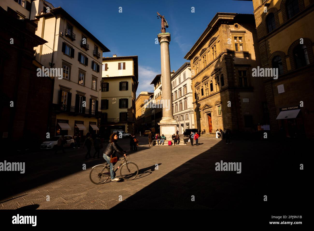 Colonna di Giustizia in Pizza di Santa Trinita, a column from the Baths ...