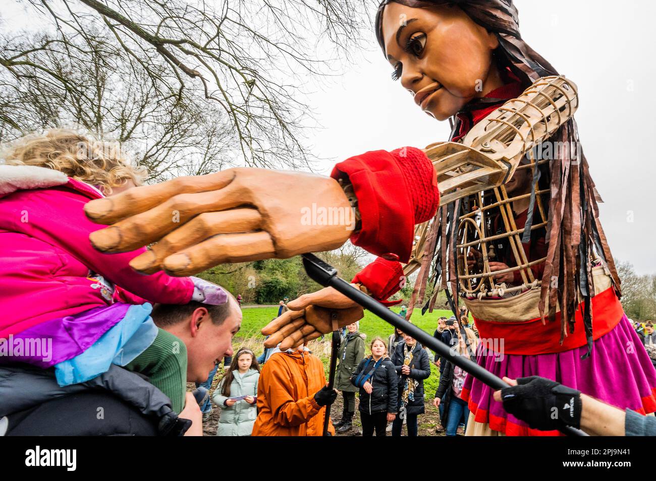 London, UK. 1st Apr, 2023. Most children loved her, but a few were a ...