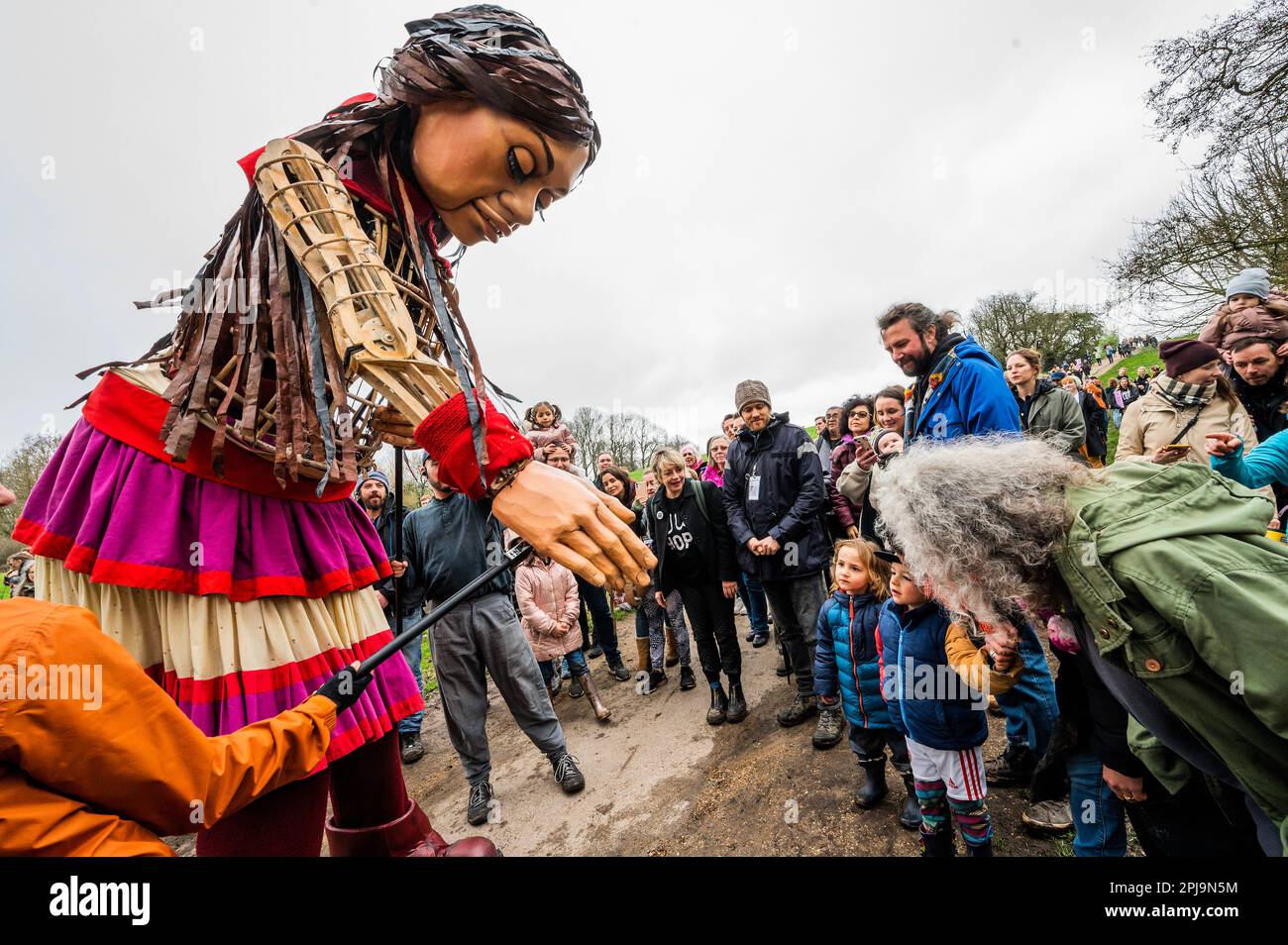 London, UK. 1st Apr, 2023. Most children loved her, but a few were a ...