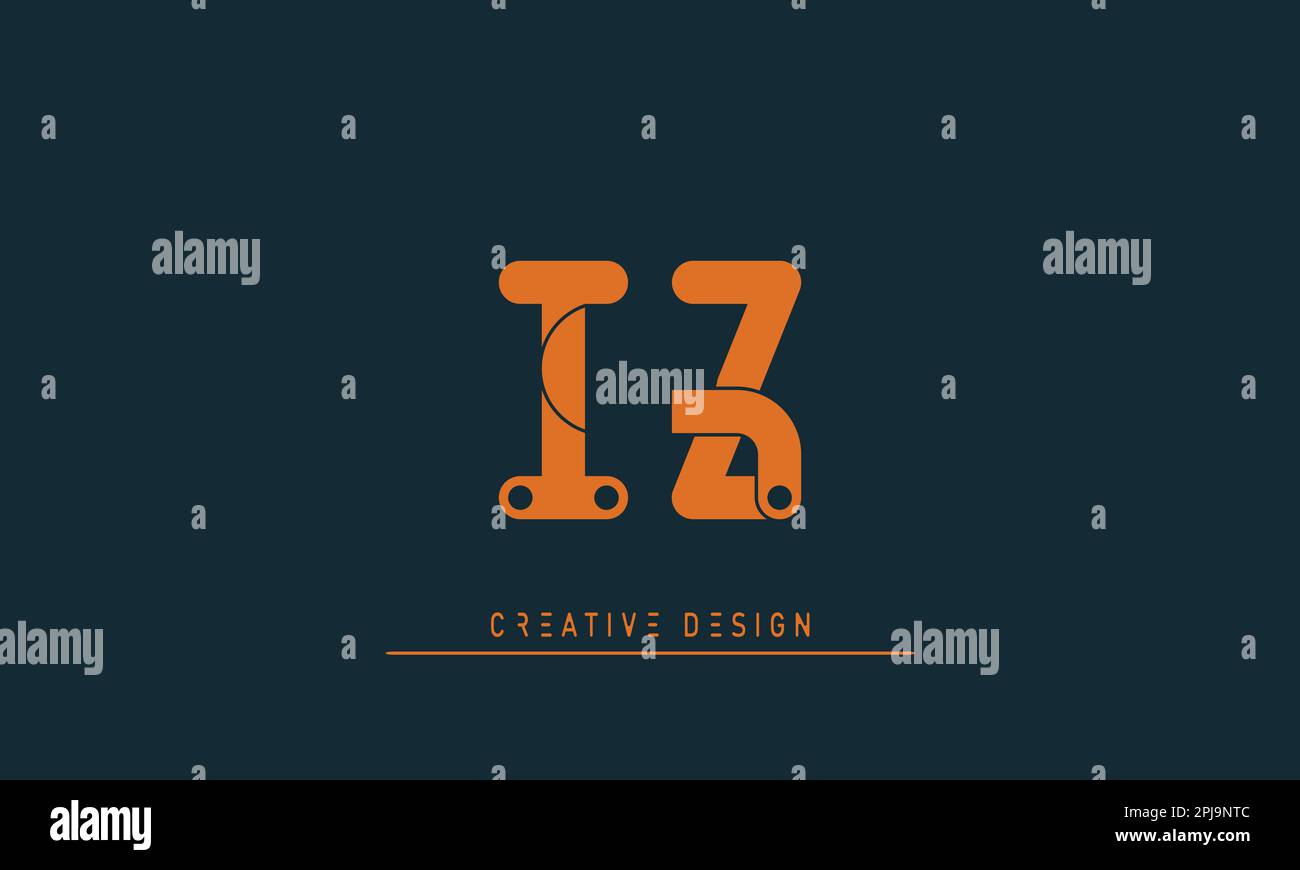 Alphabet letters Initials Monogram logo IZ , ZI Stock Vector Image ...