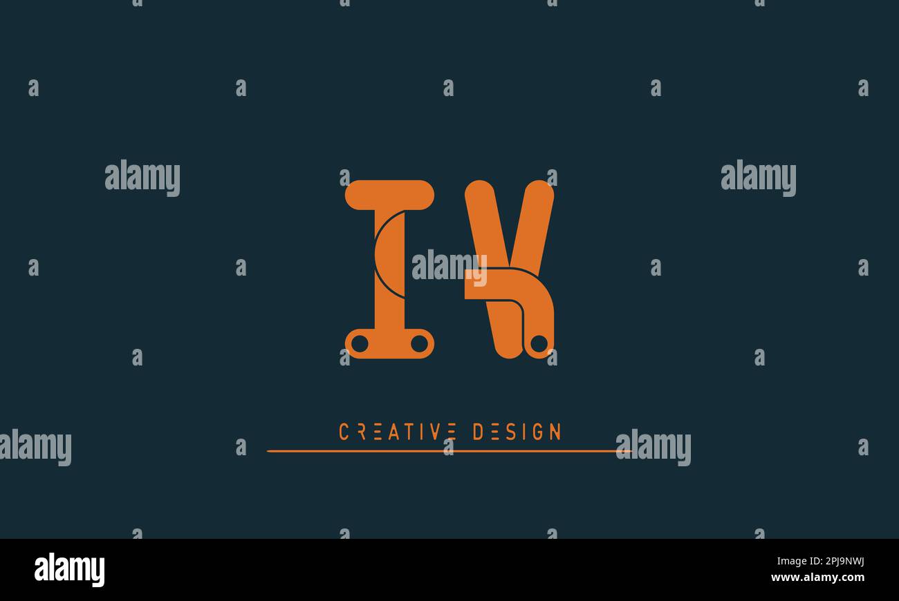 Iv initials logo hi-res stock photography and images - Alamy