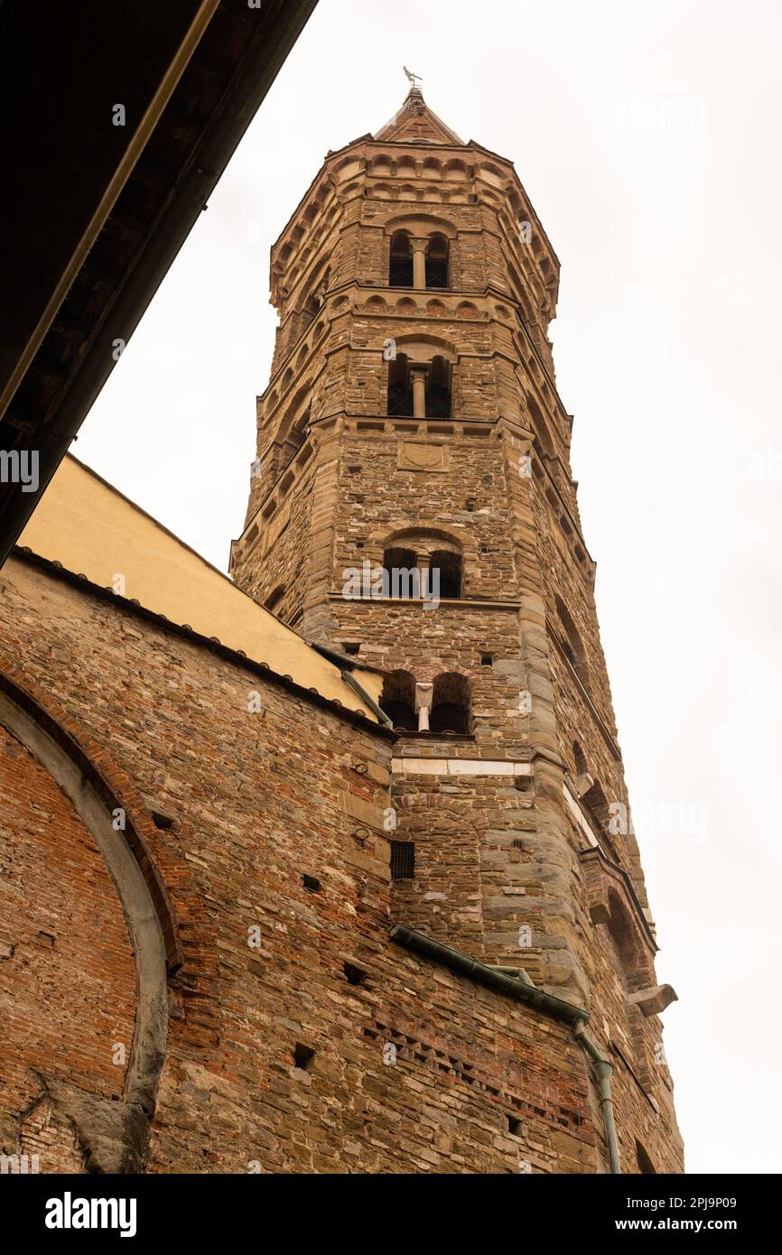 The bell tower of Badia Fiorentina, Florence, Italy Stock Photo - Alamy