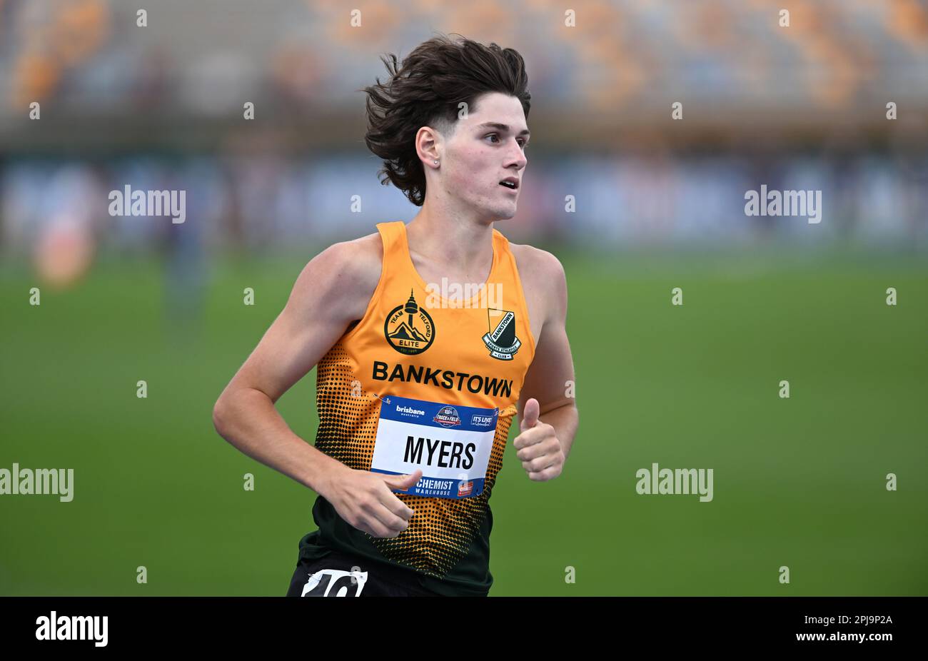 Cameron Myers in action during the mens 1500 Metre Final during the ...
