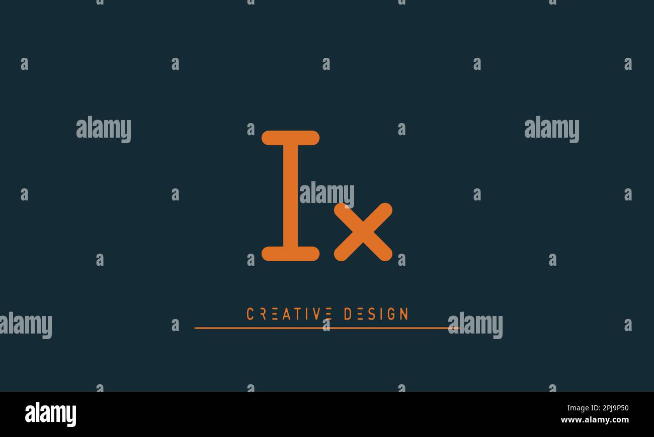Alphabet letters Initials Monogram logo IX , XI Stock Vector Image ...