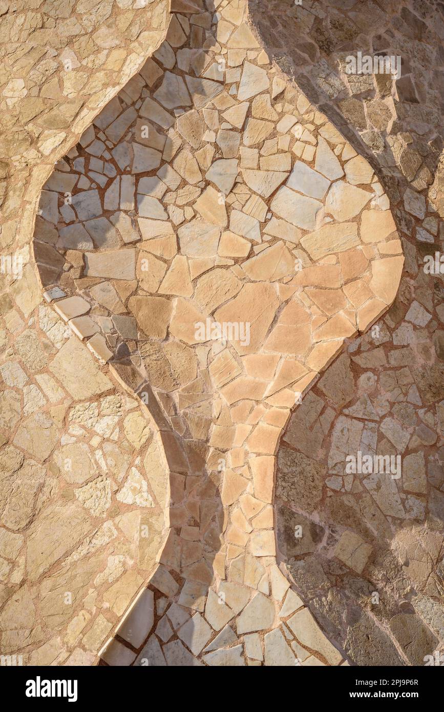 Stairwell topped with curved shapes and the 4-armed cross designed by ...