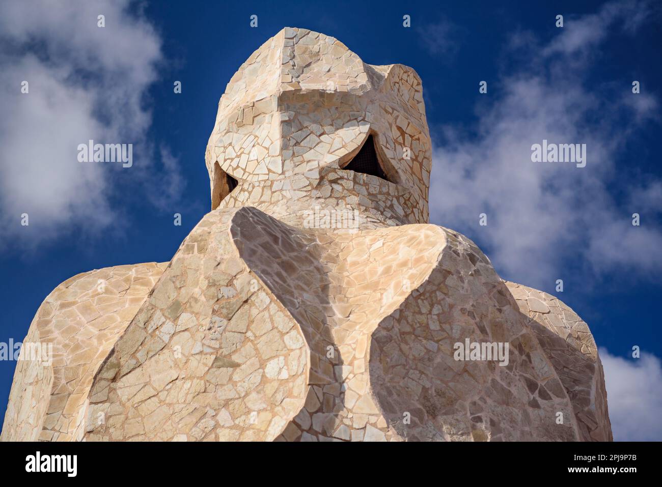 Stairwell topped with curved shapes and the 4-armed cross designed by ...