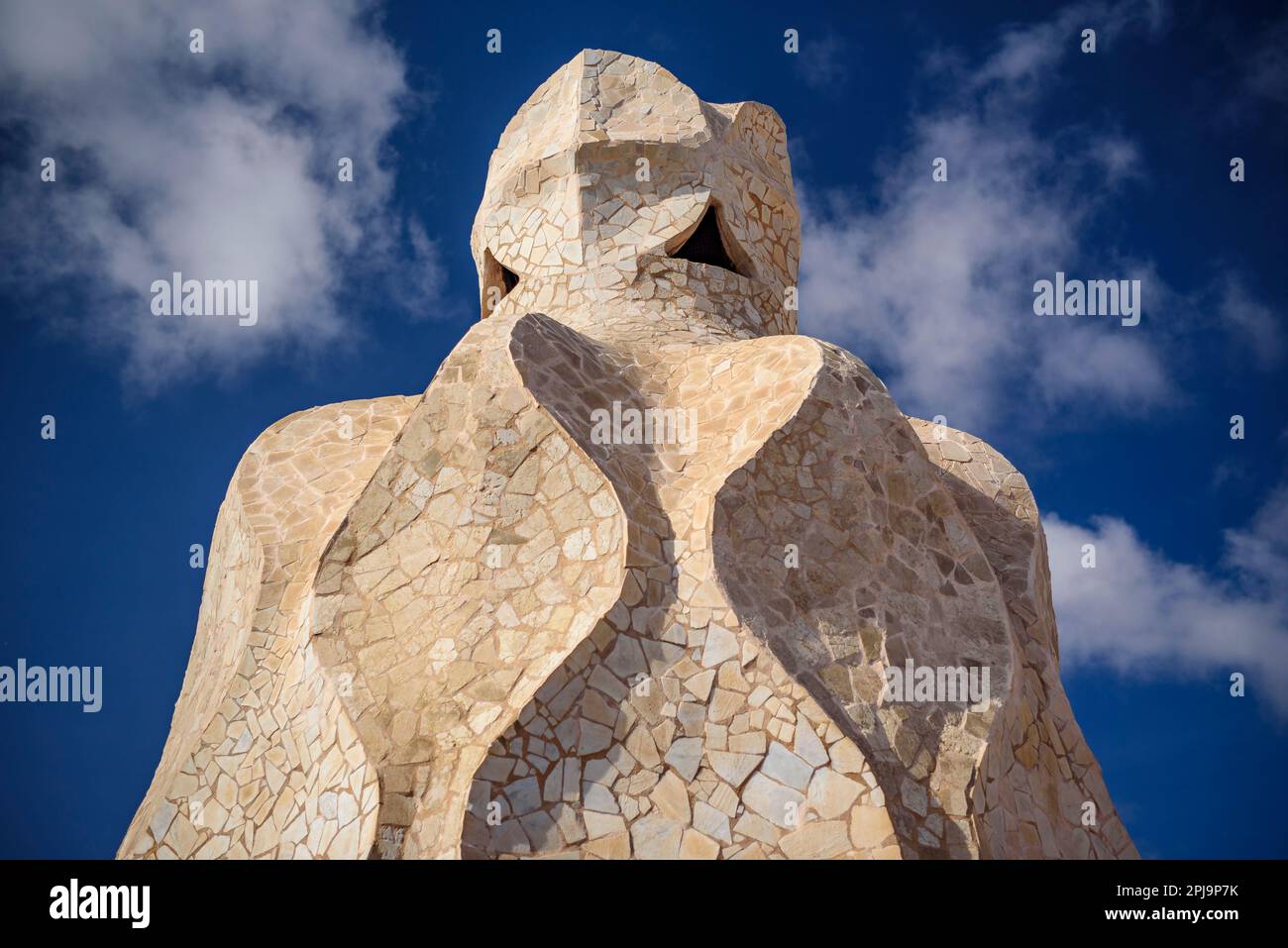 Stairwell topped with curved shapes and the 4-armed cross designed by ...