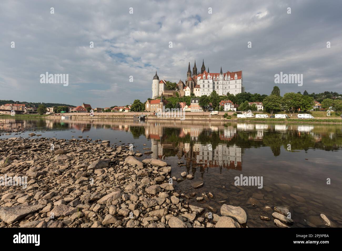 Gothic and renaissance Albrechtsburg castle now a museum and gothic ...