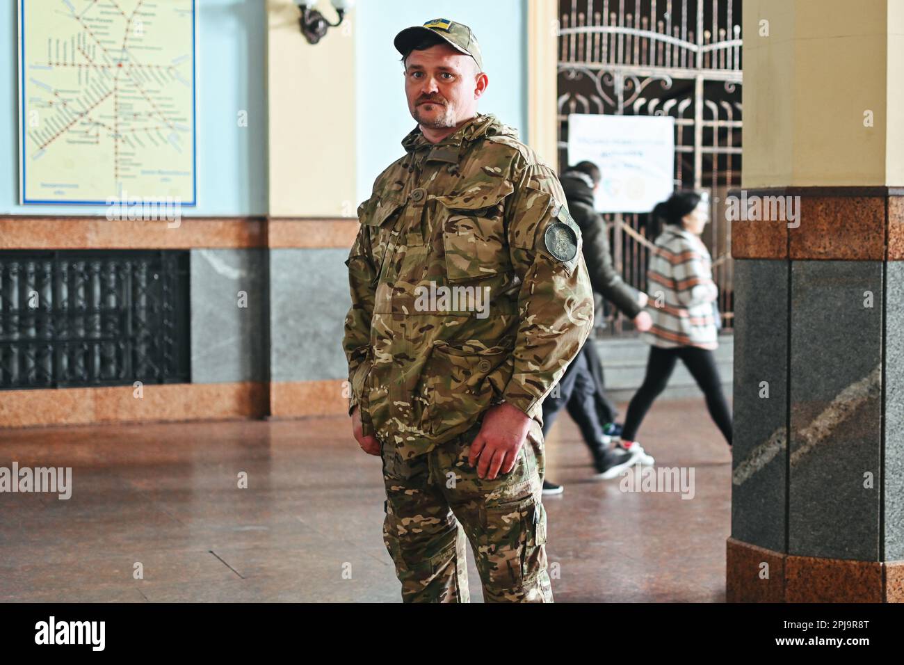 April 1, 2023, Lviv, Lviv region, Ukraine: Igor, a Ukrainian soldier ...