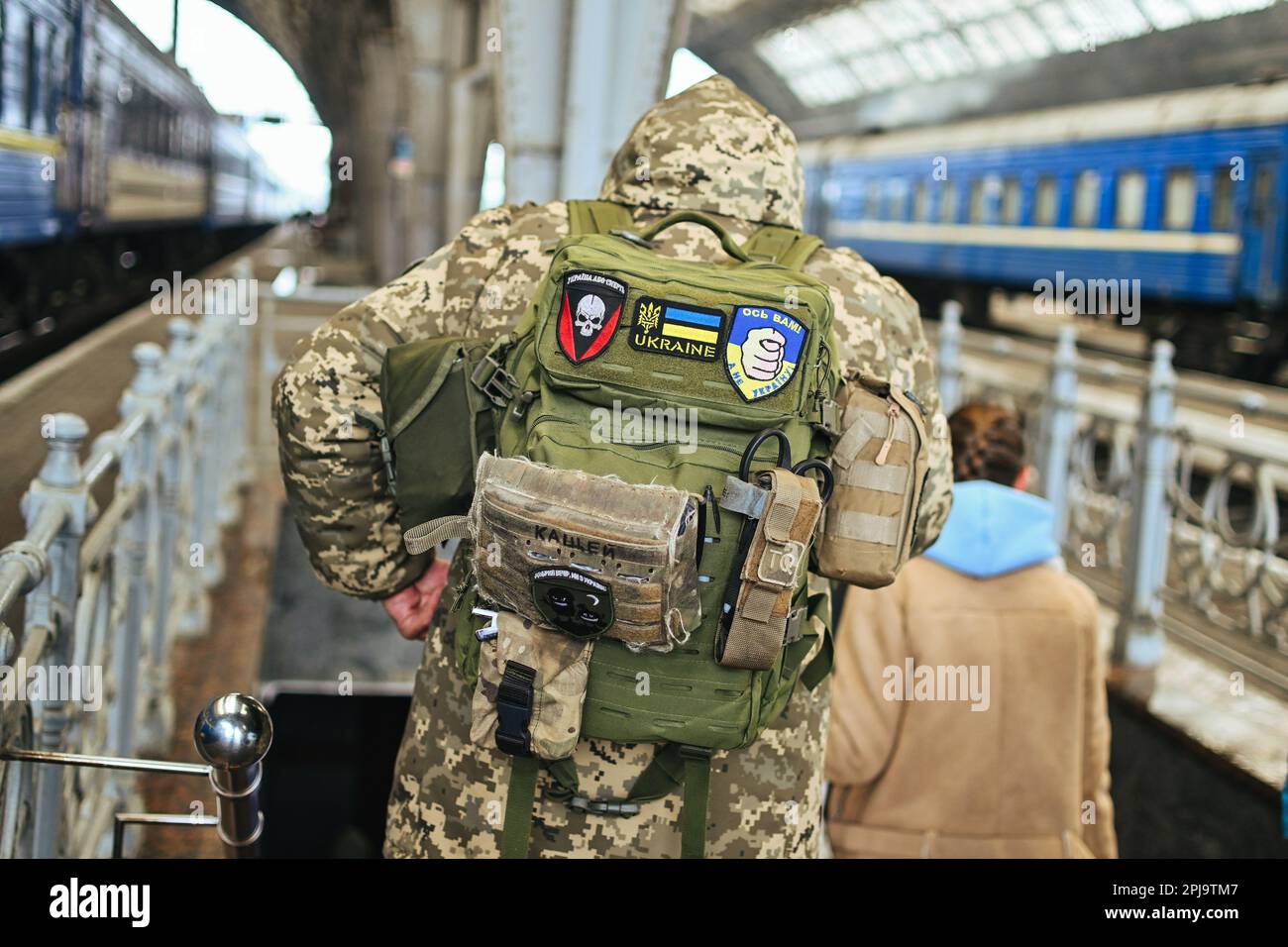 April 1, 2023, Lviv, Lviv region, Ukraine: The equipment of a Ukrainian ...
