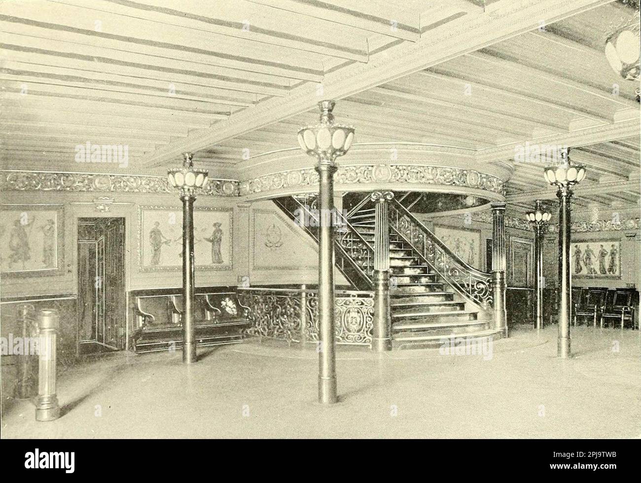 Quarter deck or smoking room Stock Photo - Alamy