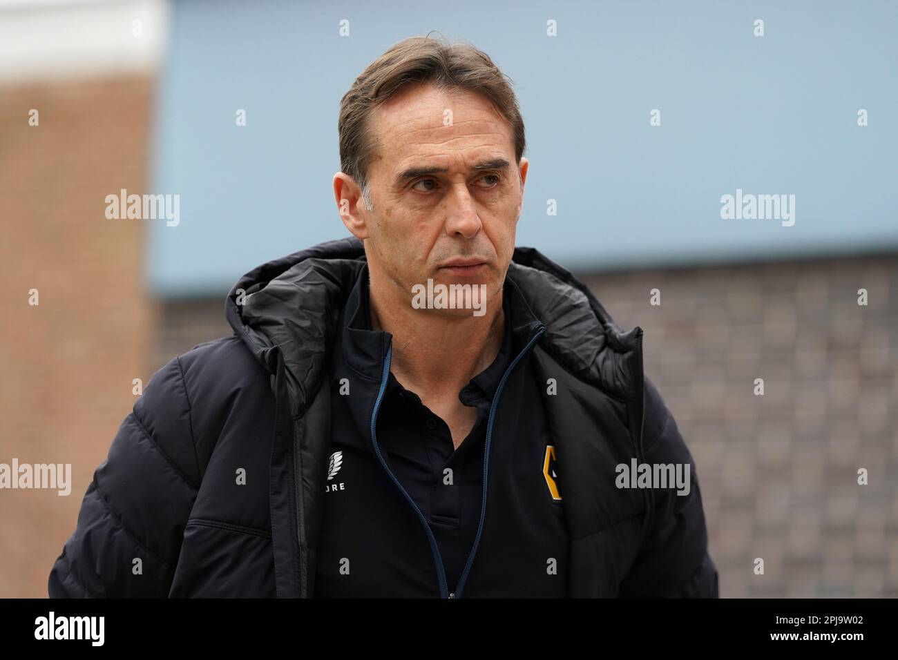 Wolverhampton Wanderers manager Julen Lopetegui arriving at the stadium ...