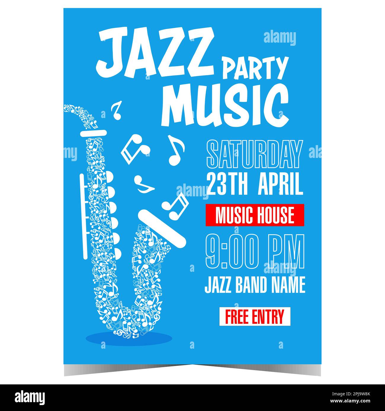 Musical poster advert Stock Vector Images - Alamy