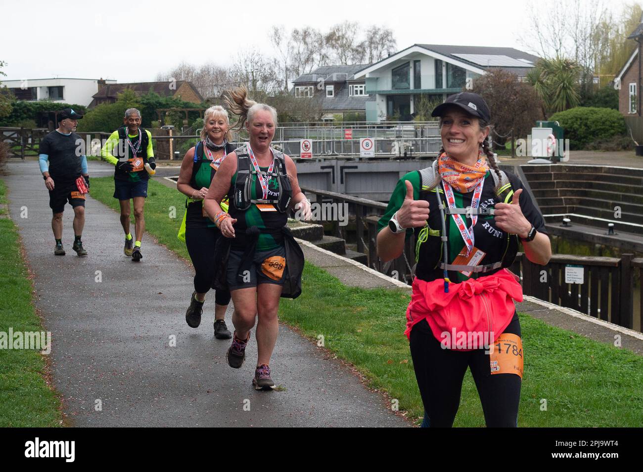 Old Windsor, Berkshire, UK. 1st April, 2023. 1,800 walkers and runners ...