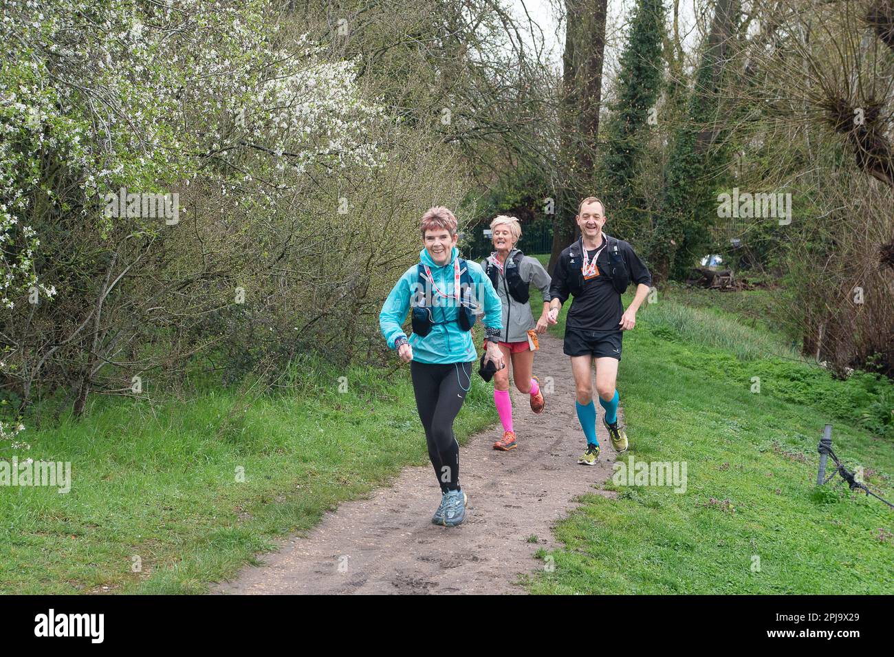 Old Windsor, Berkshire, UK. 1st April, 2023. 1,800 walkers and runners ...
