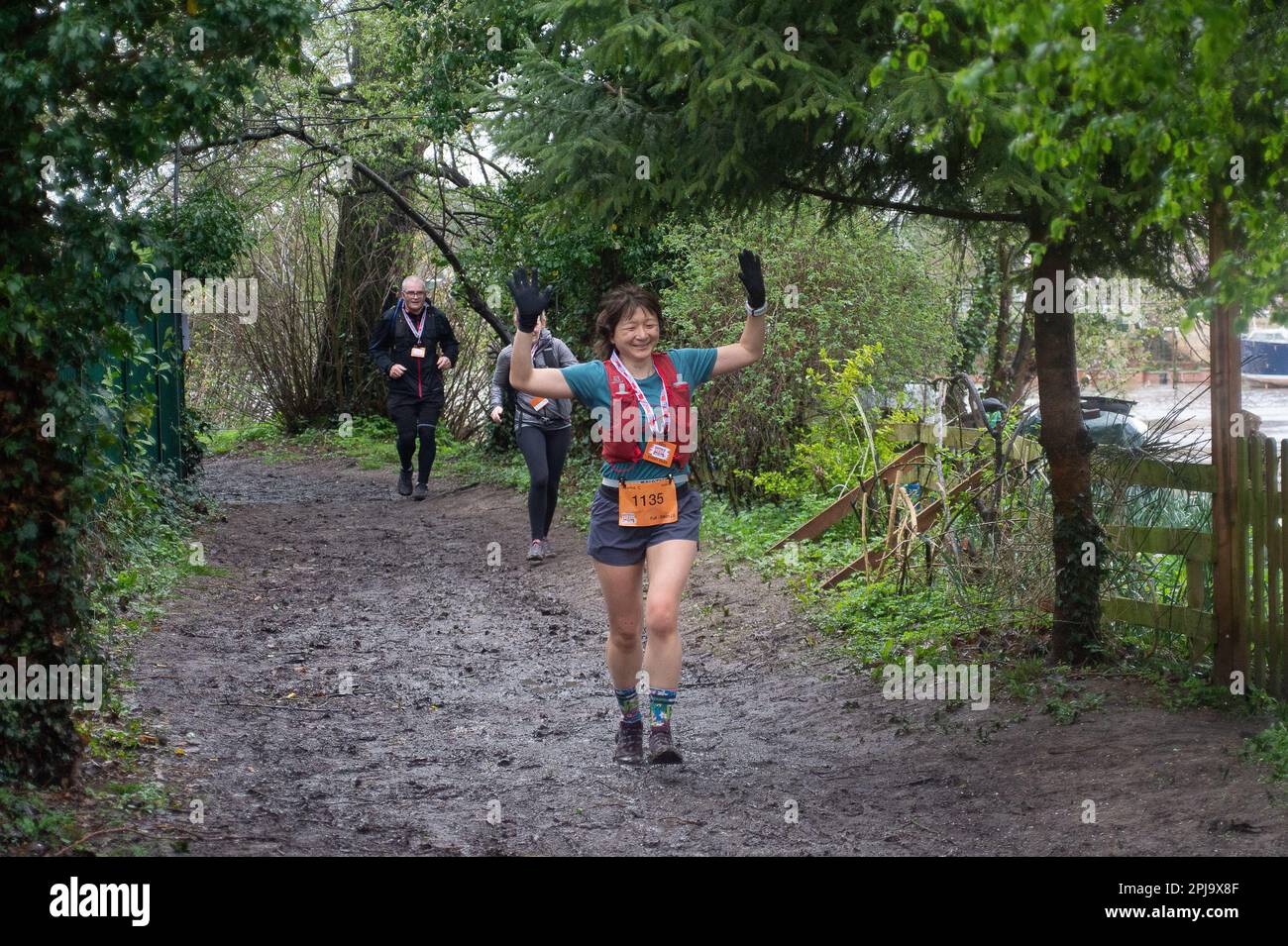 Old Windsor, Berkshire, UK. 1st April, 2023. 1,800 walkers and runners ...