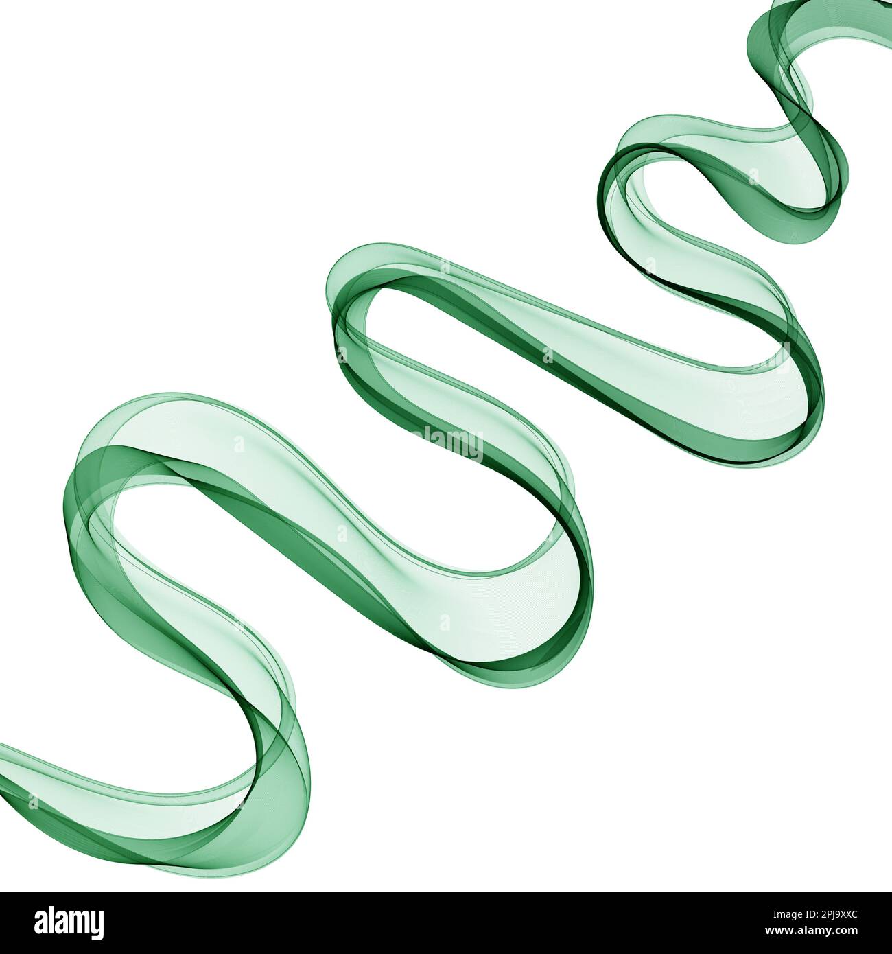 green wave. abstract vector graphics Stock Photo - Alamy