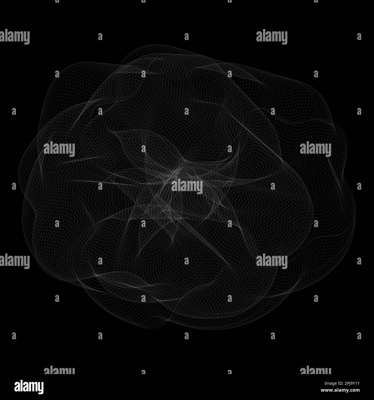 White wave on a black background. abstract vector graphics Stock Photo ...