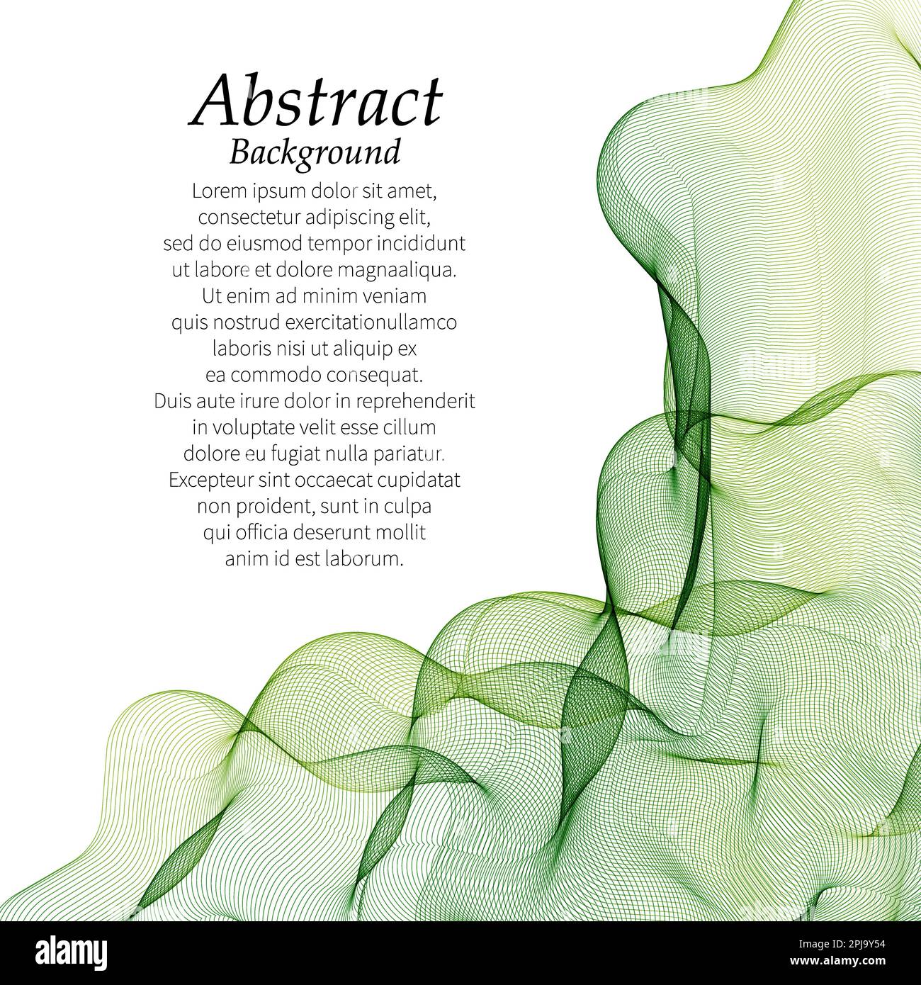 Abstract green wave. Wave pattern as a design elemen Stock Photo - Alamy