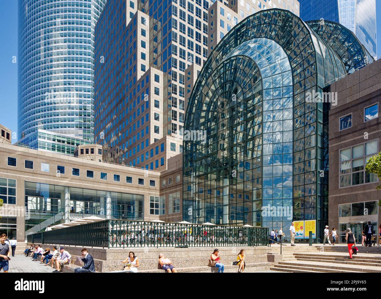 Brookfield Place’s atrium, Winter Garden, is a glass-vaulted pavilion ...