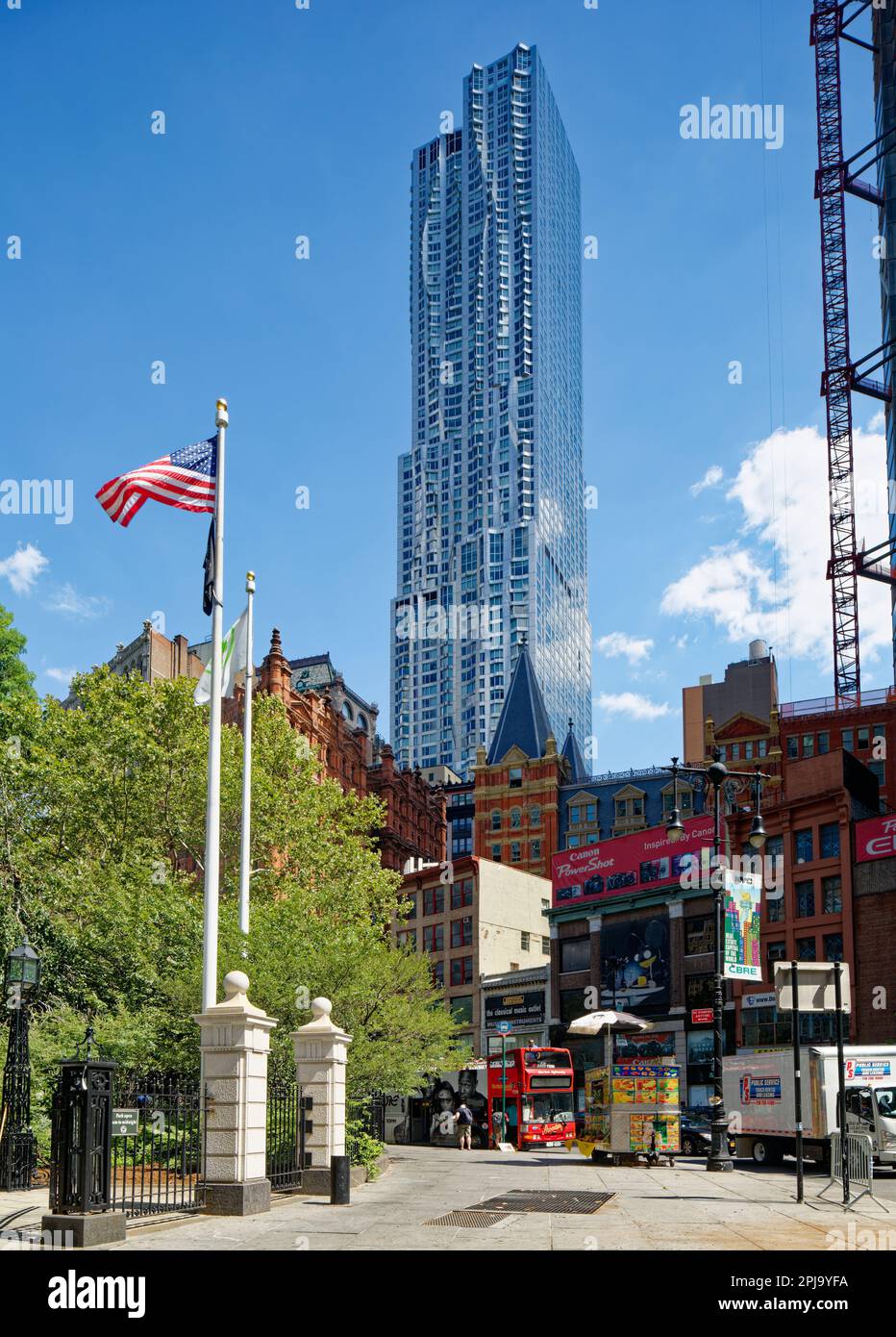 8 Spruce Street, aka New York By Gehry, has an undulating stainless ...