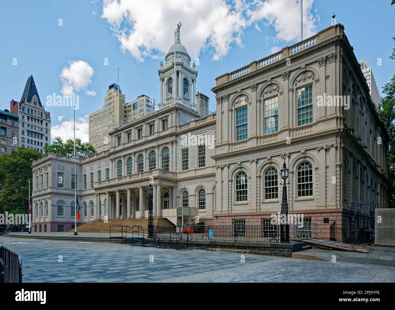 City Hall, a national and NYC landmark, is clad entirely in stone. The ...