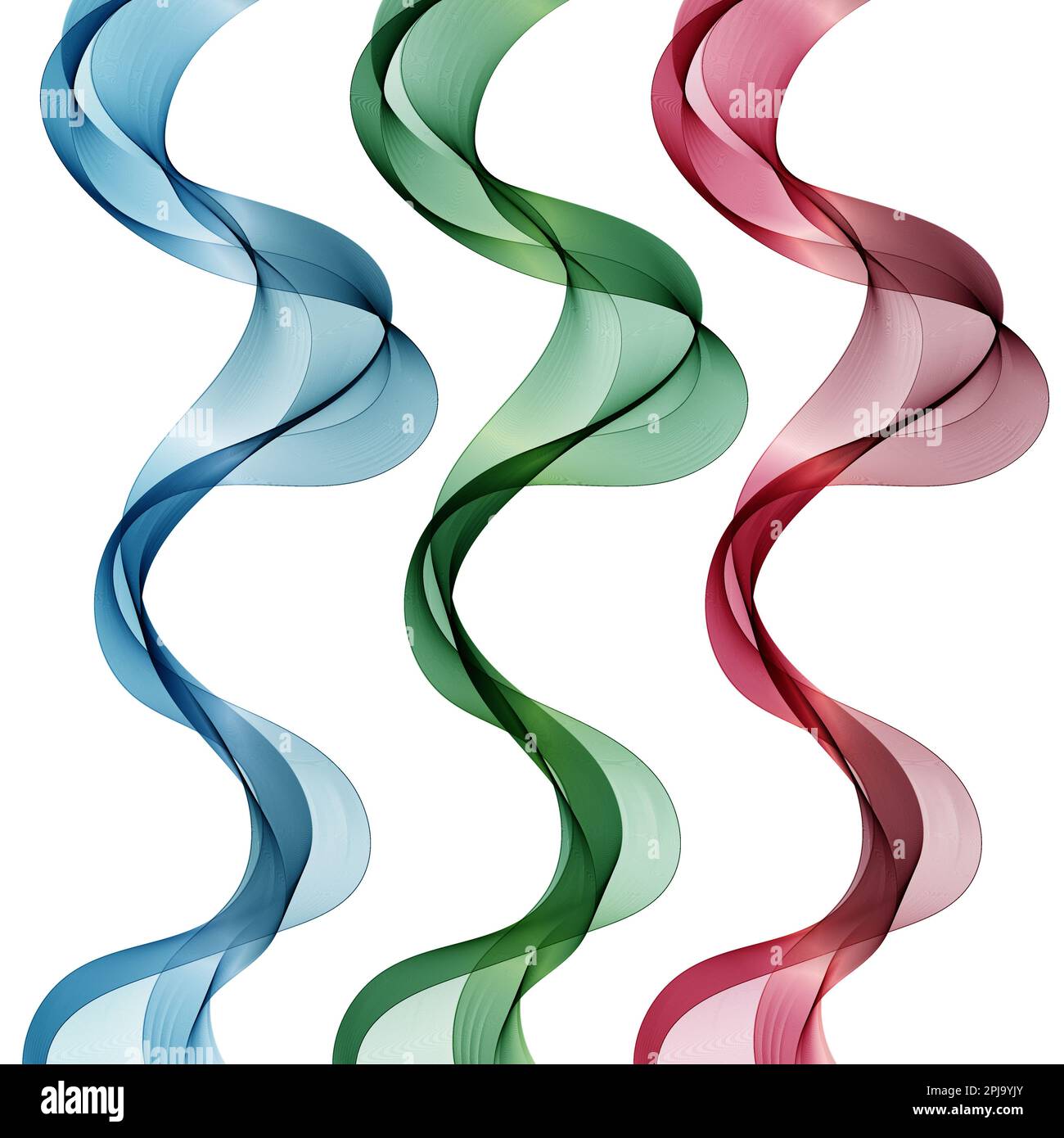 Set of multicolored wave patterns. Decor element. Presentation layout ...