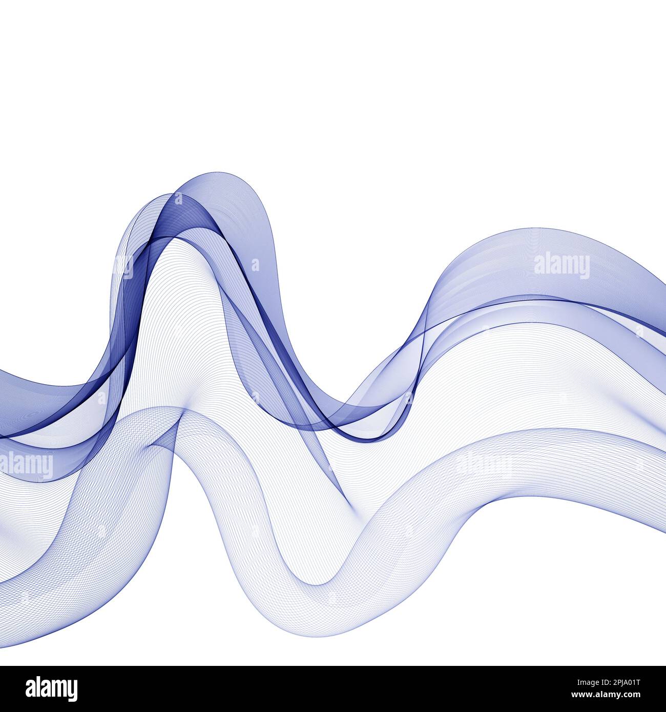 Abstract blue wave. Vector background. Presentation template Stock ...