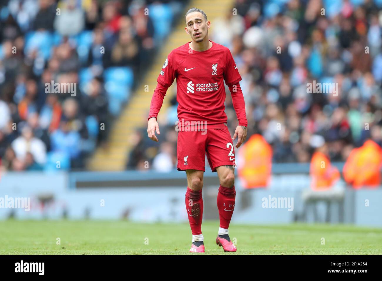 Kostas Tsimikas #21 of Liverpool during the Premier League match ...