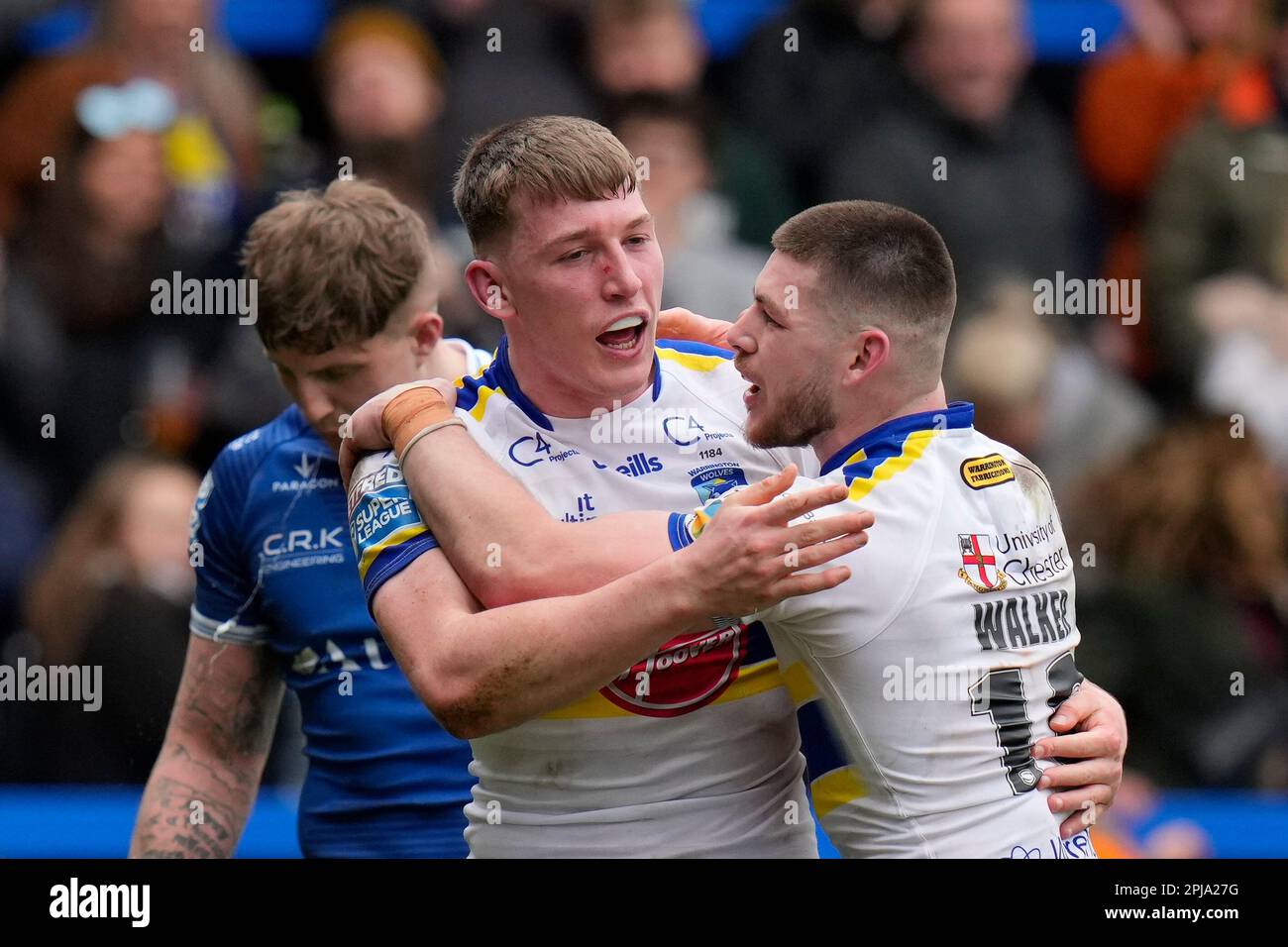 Warrington, UK. 01st Apr, 2023. Danny Walker #16 of Warrington Wolves ...