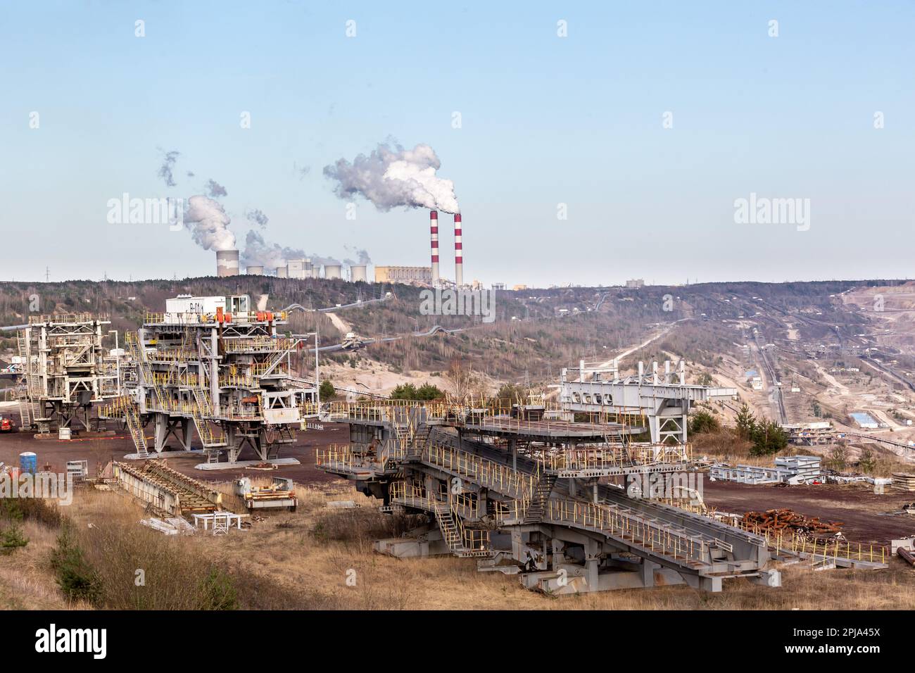 Belchatow, Poland. 01st Apr, 2023. A view of the equipment of the ...