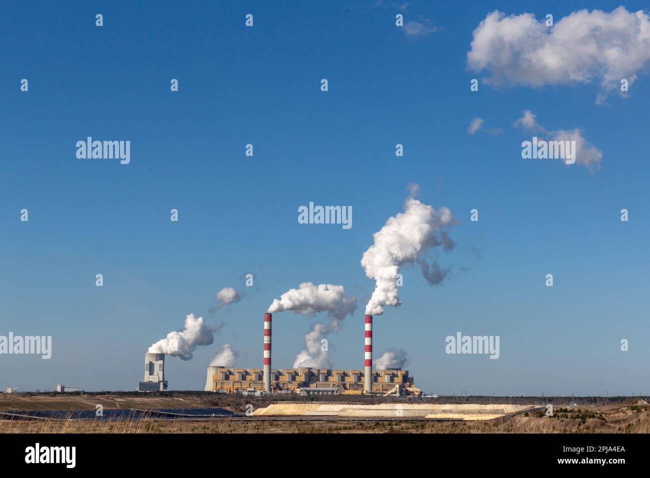 Belchatow, Poland. 01st Apr, 2023. A view of PGE Power Station in ...