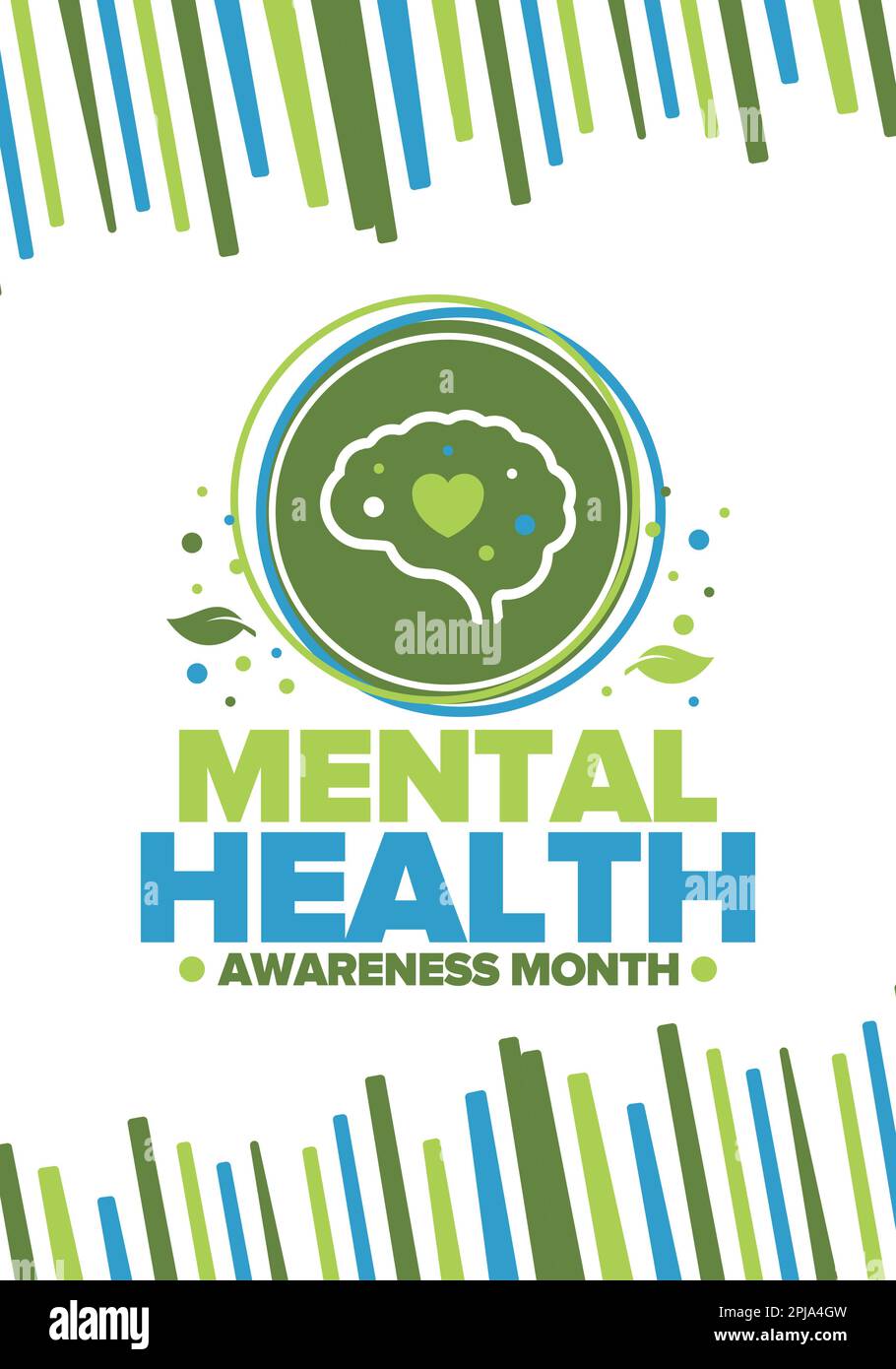 Mental Health Awareness Month in May. Raising awareness of mental ...