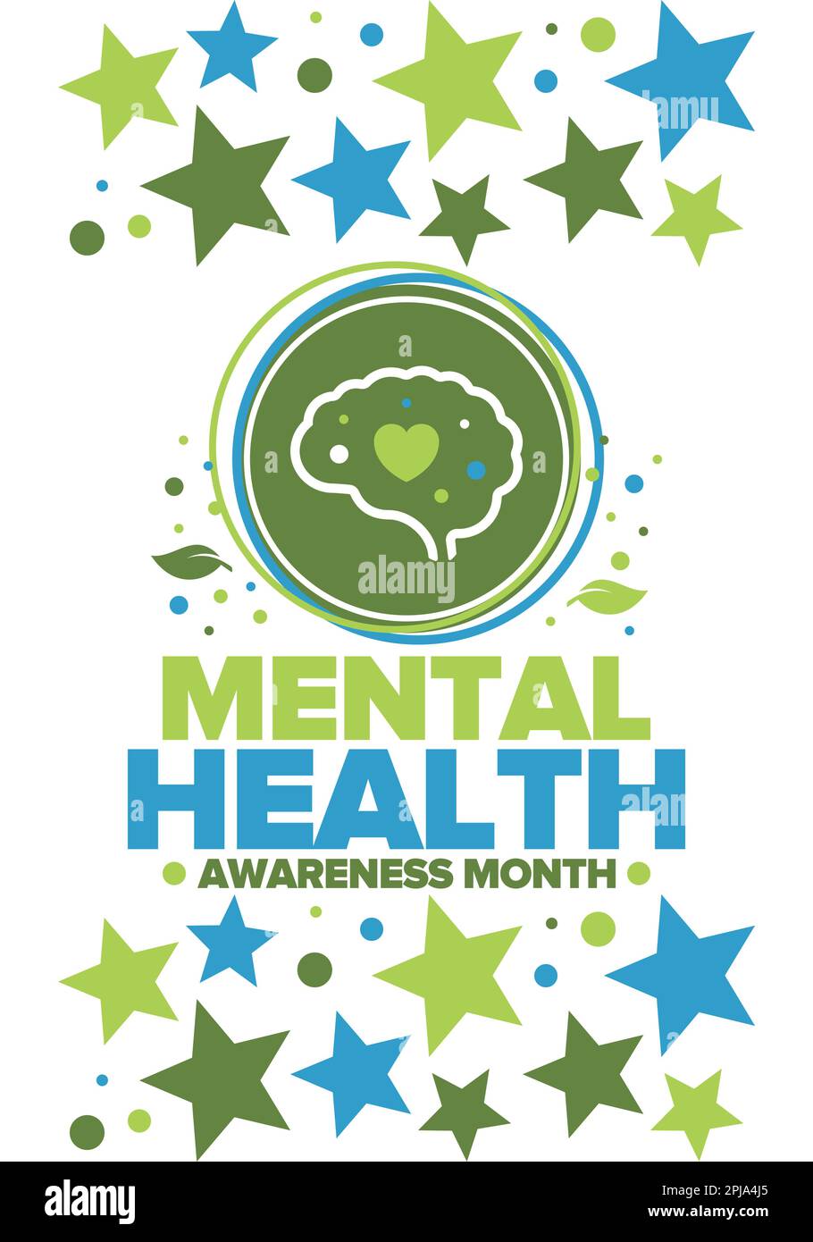 Mental Health Awareness Month in May. Raising awareness of mental ...