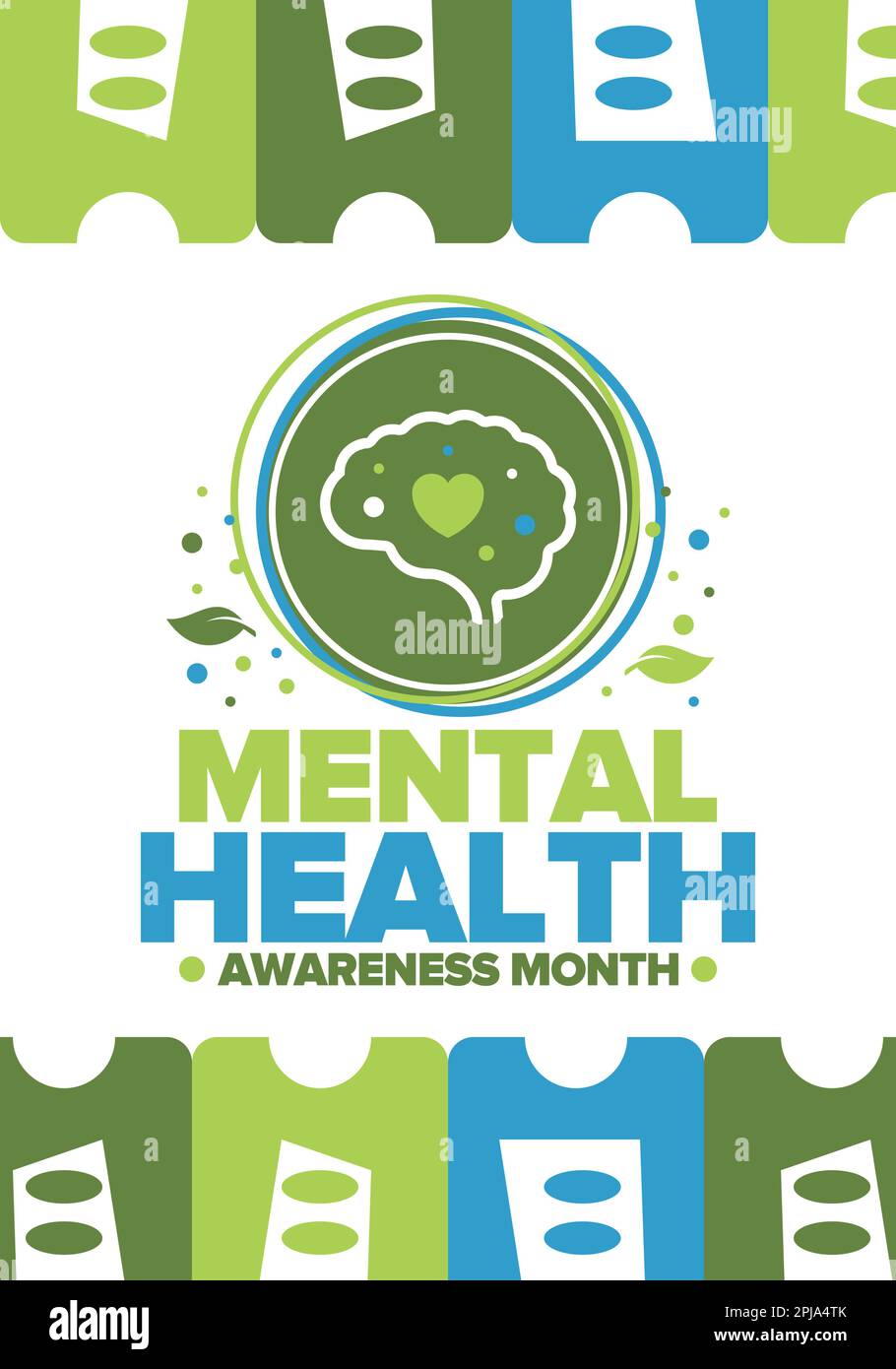 Mental Health Awareness Month in May. Raising awareness of mental ...
