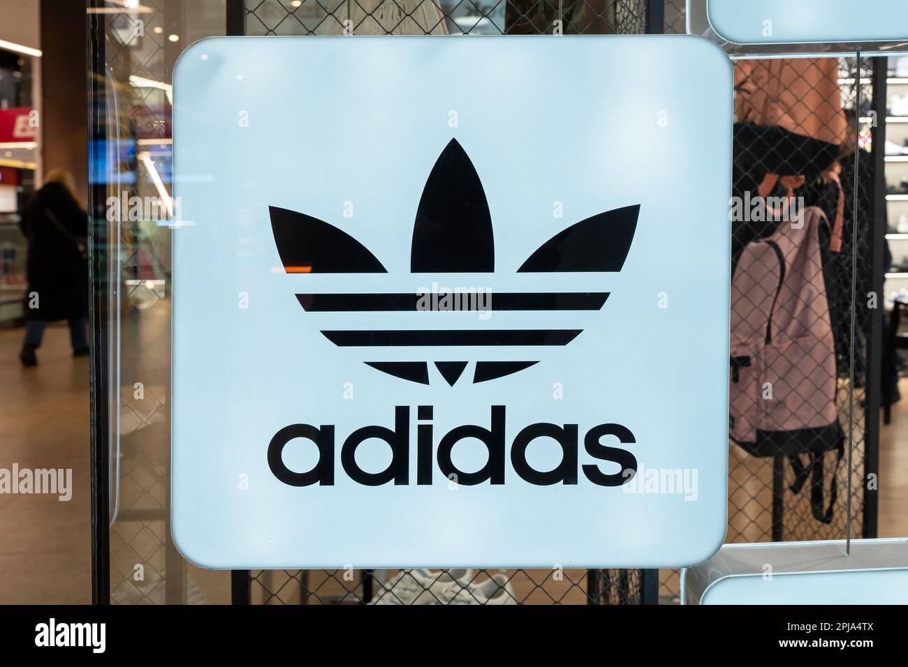 Adidas logo emblem hi-res stock photography and images - Alamy