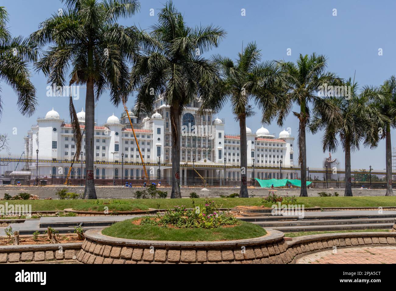 Under Construction Telangana state Secretariat Building in Hyderabad ...